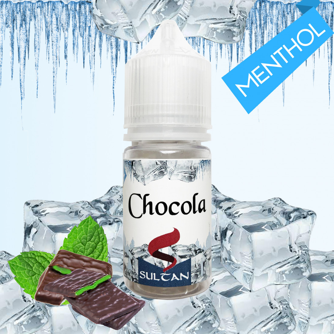 Mentol Chocola E-Liquid - Sultan - 10-30-120ML-E-Zigaretten - Salt e-liquid