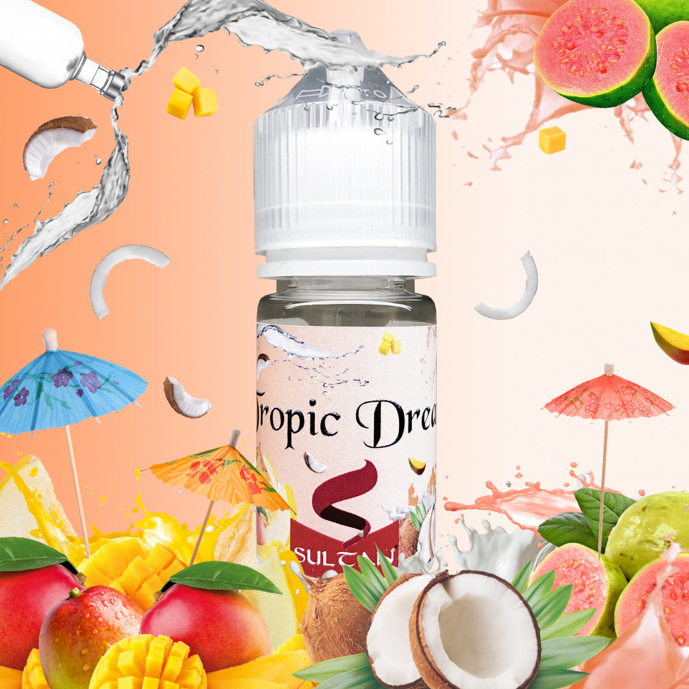 Tropic Dream E-Liquid - Sultan - 10-30-120ML- E-Zigaretten - Salt e-liquid