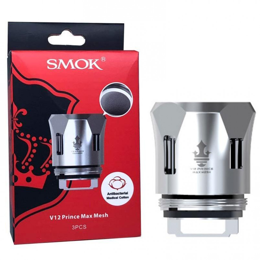 SMOK V12 PRINCE COIL - TANK MAX MESH - 3er-Pack - Elektronische ...
