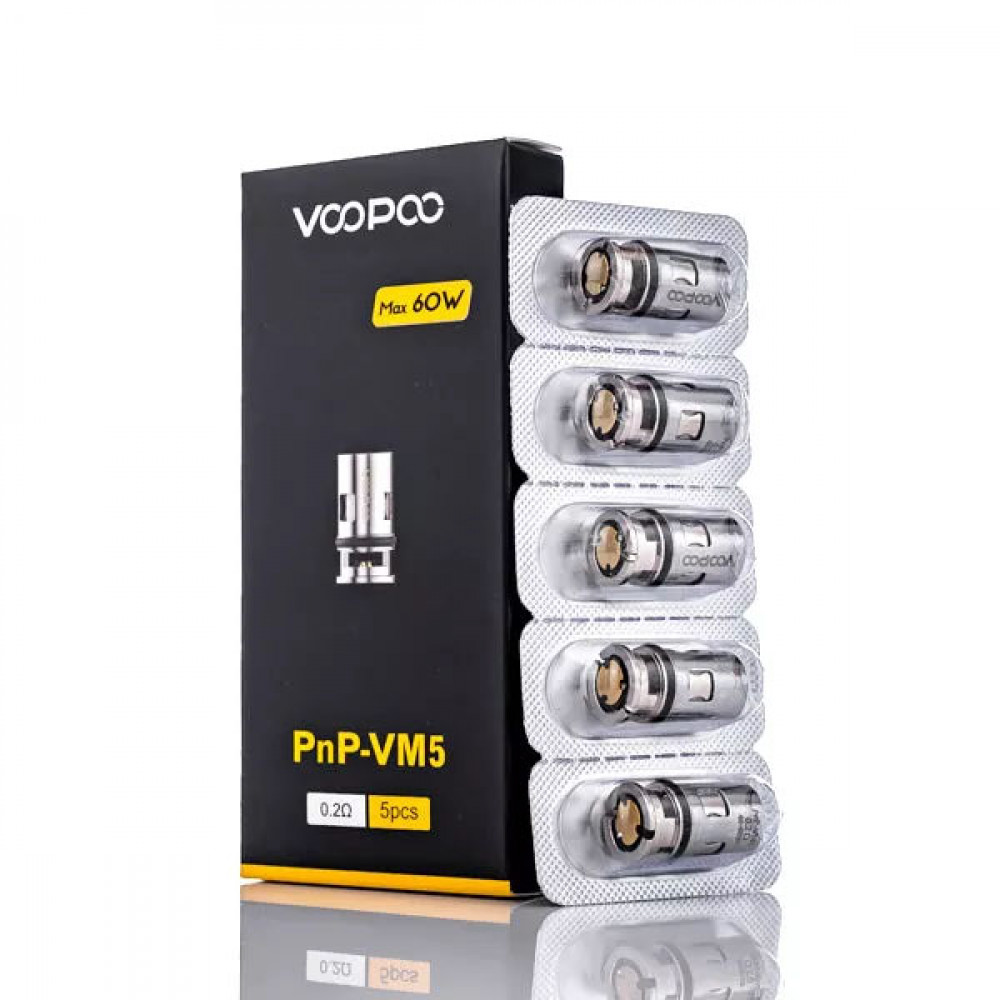 VOOPOO PnP-VM5 0.2 Ohm Coil-5 Stück- Elektronische Zigarette - E-Liquid - Salzliquid - Vape-Saft